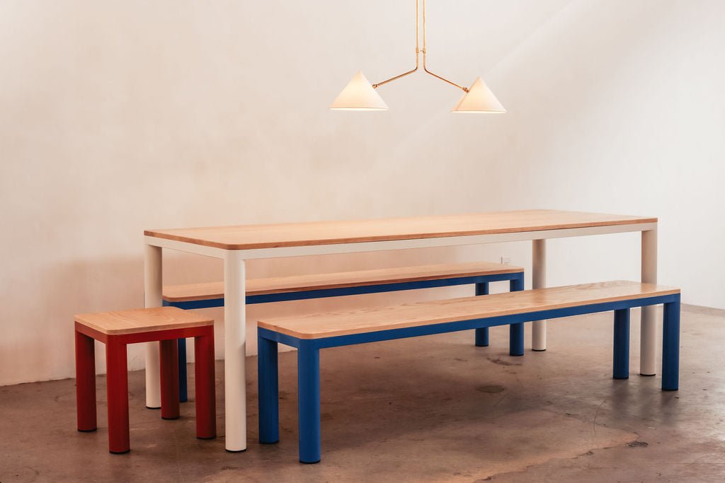 Radius Dining Table, Radius Bench, and Radius Side Table – RAD Furniture